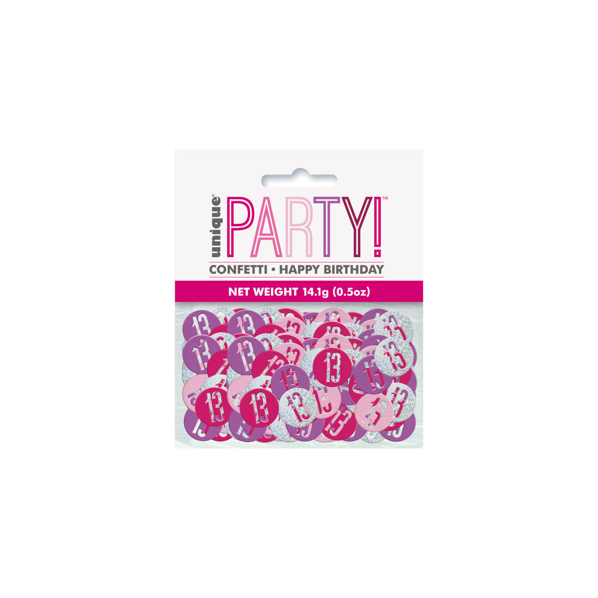 Pink 13th Birthday Confetti