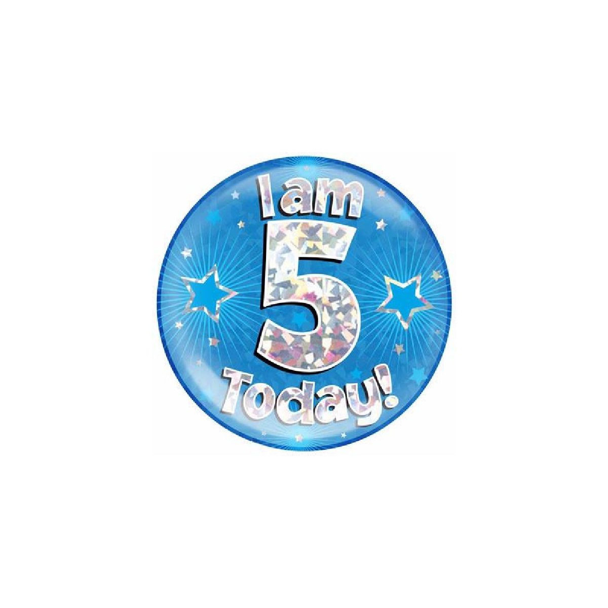 Blue Age 5 Jumbo Badge
